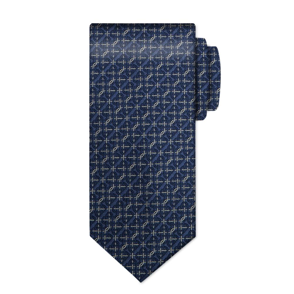Mens Titanium Clover Tie - Navy – The His Place